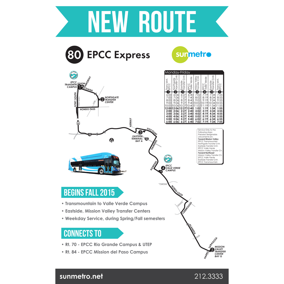 News - Ride the Sun Metro EPCC Express